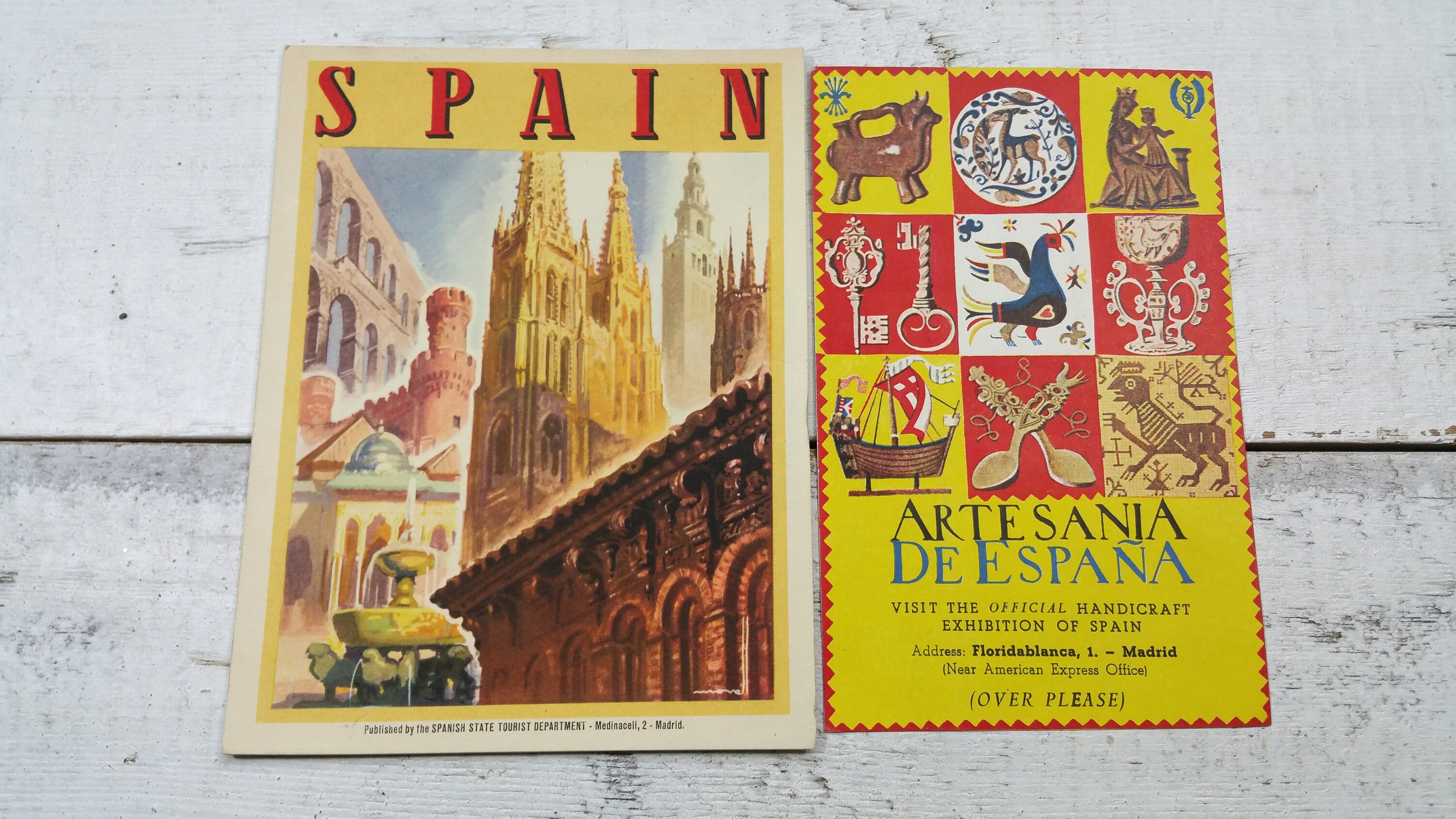 CHOICE Spain Travel Brochure Maps Vintage Midcentury History ...