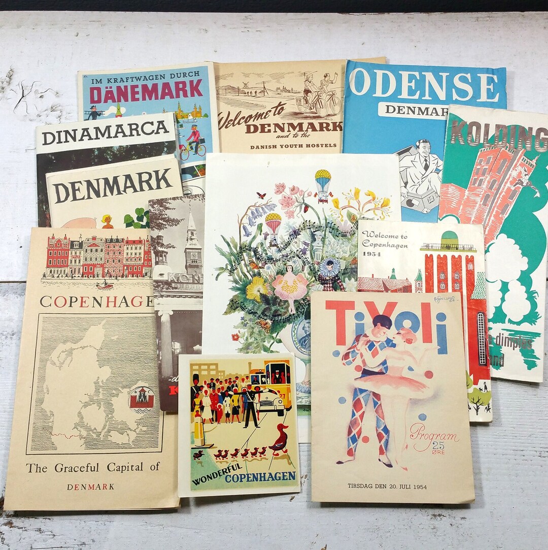 CHOICE Denmark Travel Brochure Maps Vintage Midcentury History ...