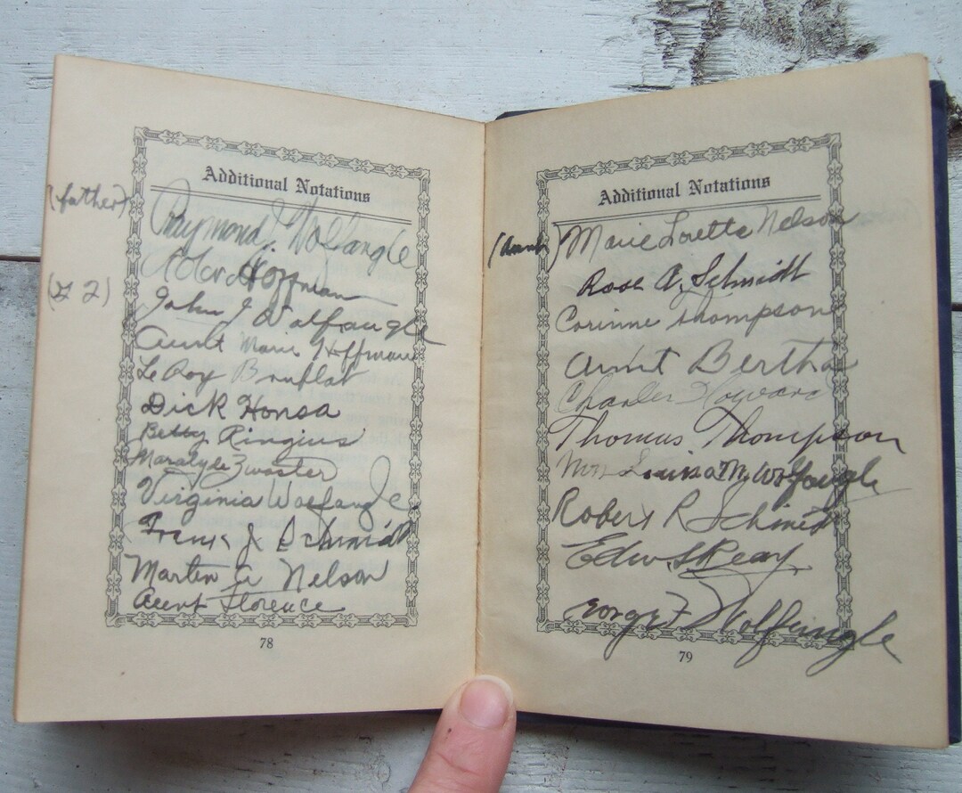 1937 Memento of My Confirmation Antique Book Handwritten Diary Writing ...
