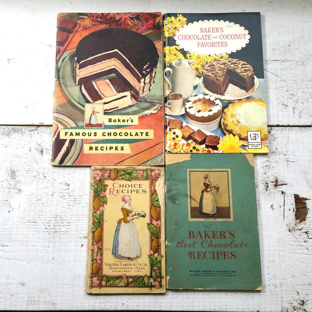 CHOICE Baker's Famous Chocolate Recipes Cook Booklet Vintage Kitchen ...