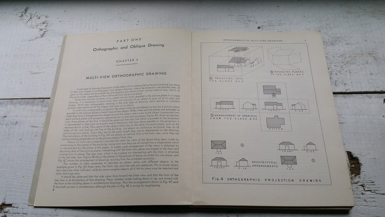Architectural Graphics Vintage 1955 C. Leslie Martin Home Build Design ...