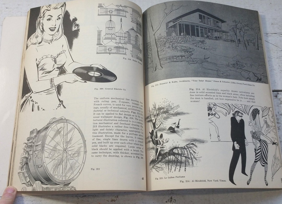 Commercial Art Techniques Book Show Over 500 How to Draw Illustration ...