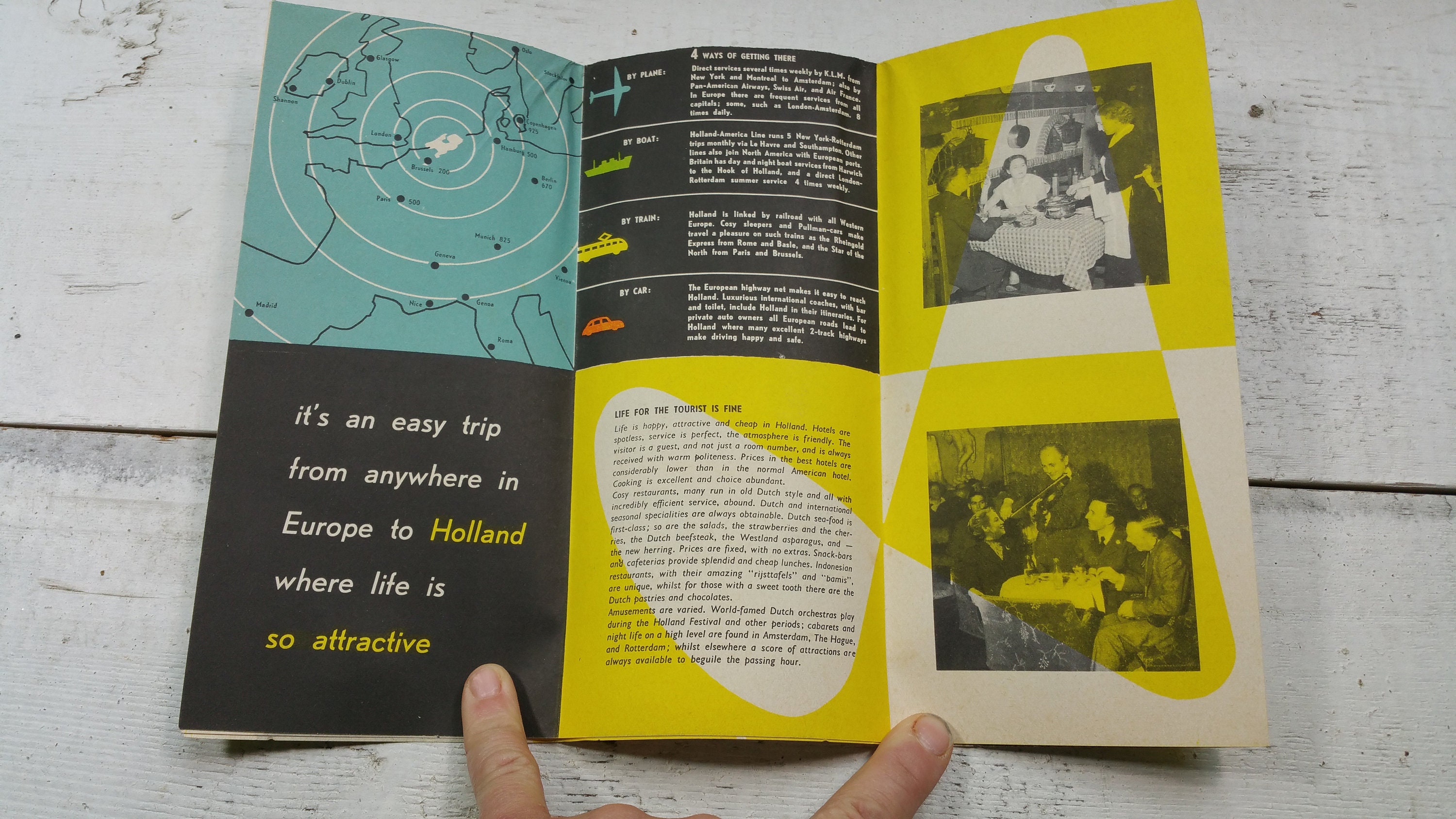 CHOICE Netherlands Travel Brochures Maps Vintage Midcentury History ...