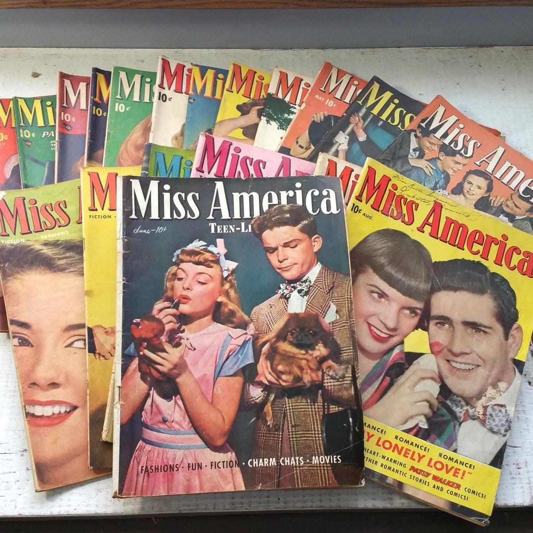 CHOICE Miss America Magazine 40s Vintage Comics Midcentury ...