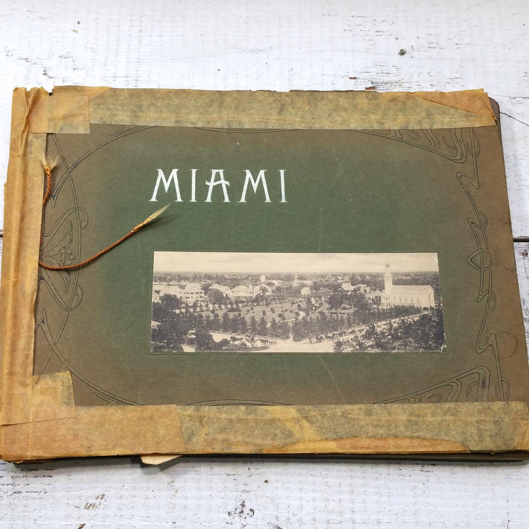 1904 Miami Florida Photograph Souvenir Antique Book Travel Brochure ...