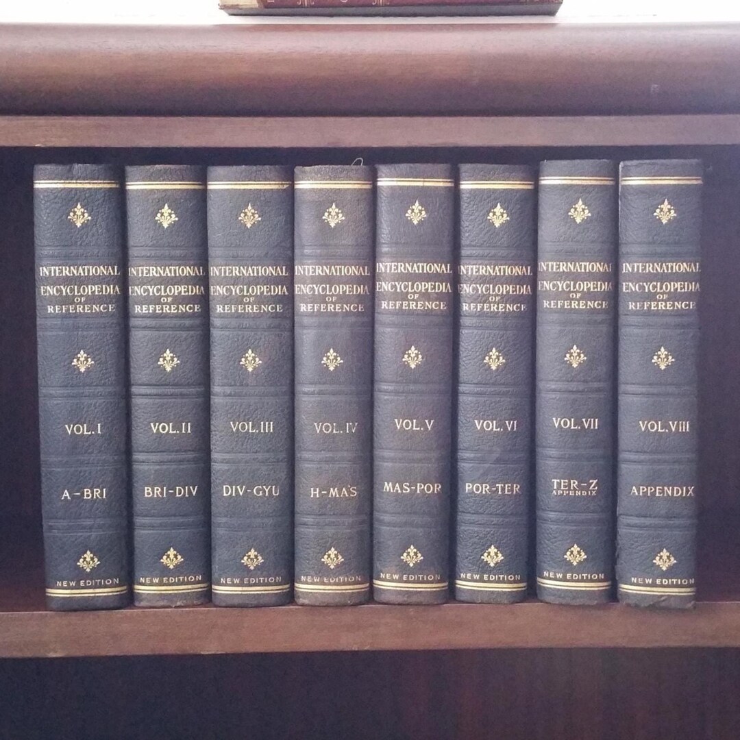 Complete 1909 International Encyclopedia of Reference Set Vintage ...
