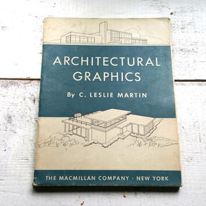 Architectural Graphics Vintage 1955 C. Leslie Martin Home Build Design ...