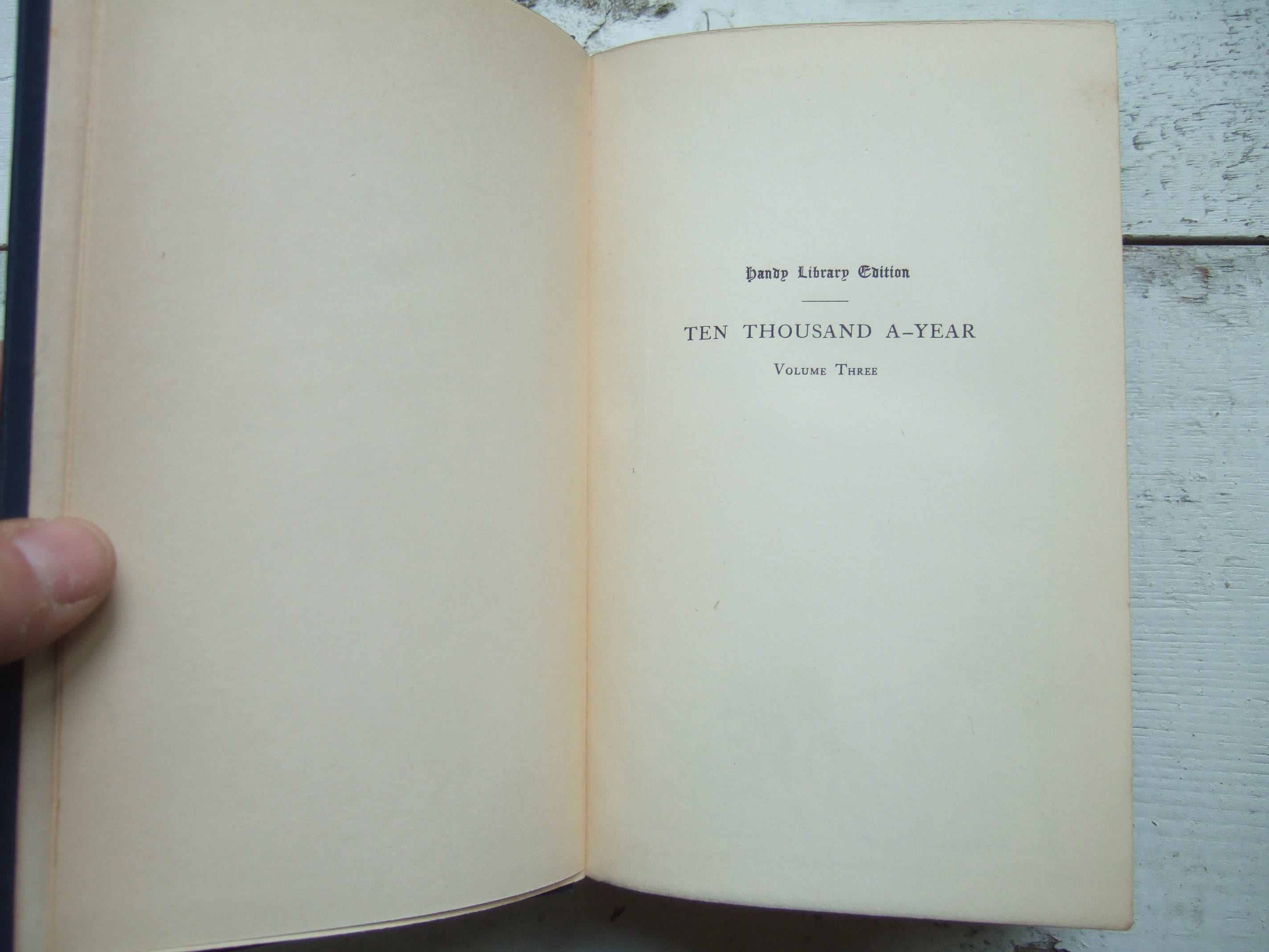 Complete Set Ten Thousand A Year Antique 3 Volume Handy - Etsy