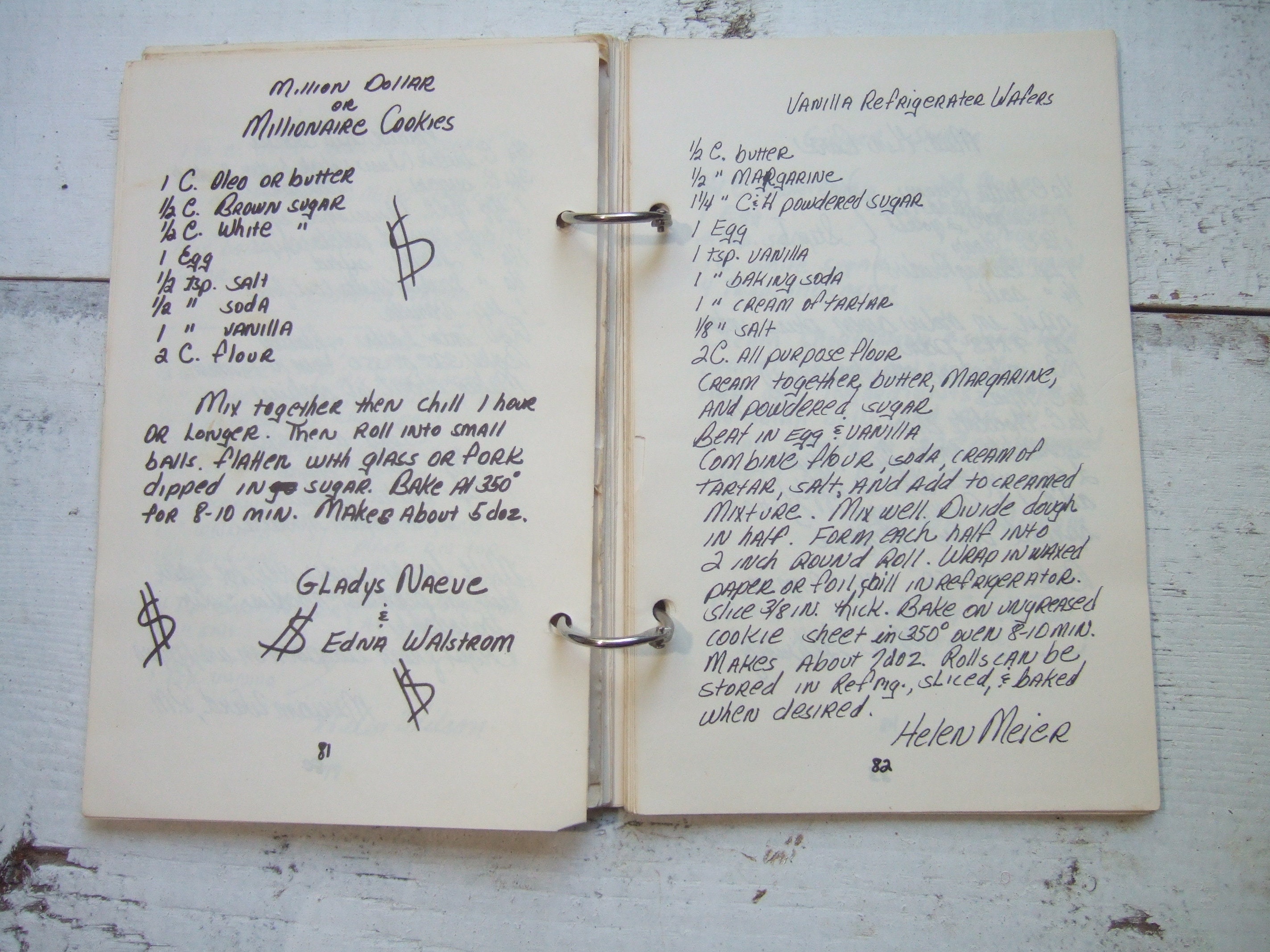 Vintage Copied Handwritten Recipes Cookbook Minnesota A | Etsy