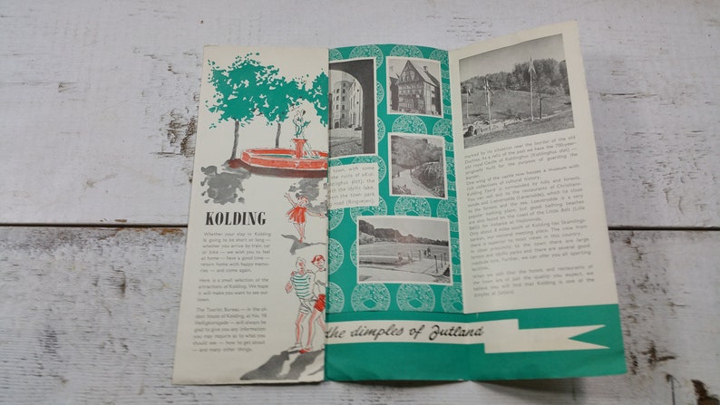 CHOICE Denmark Travel Brochure Maps Vintage Midcentury History - Etsy