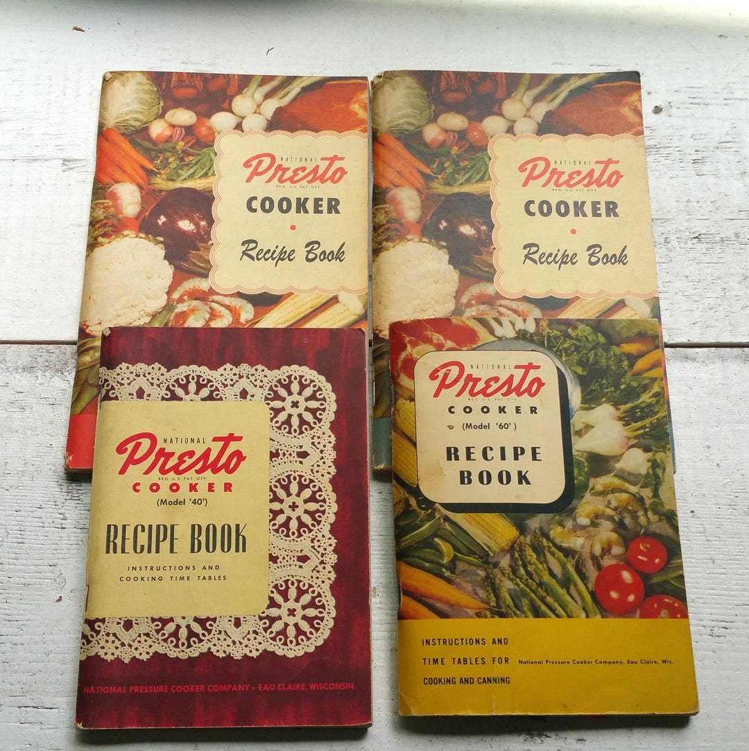 CHOICE Presto Cook Booklet Vintage 40s 50s Cookbook Instructions ...