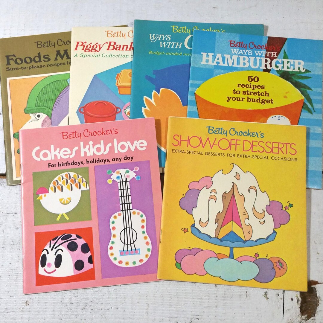 CHOICE Betty Crocker's Cook Booklets Vintage 50s 60s Golden Press ...