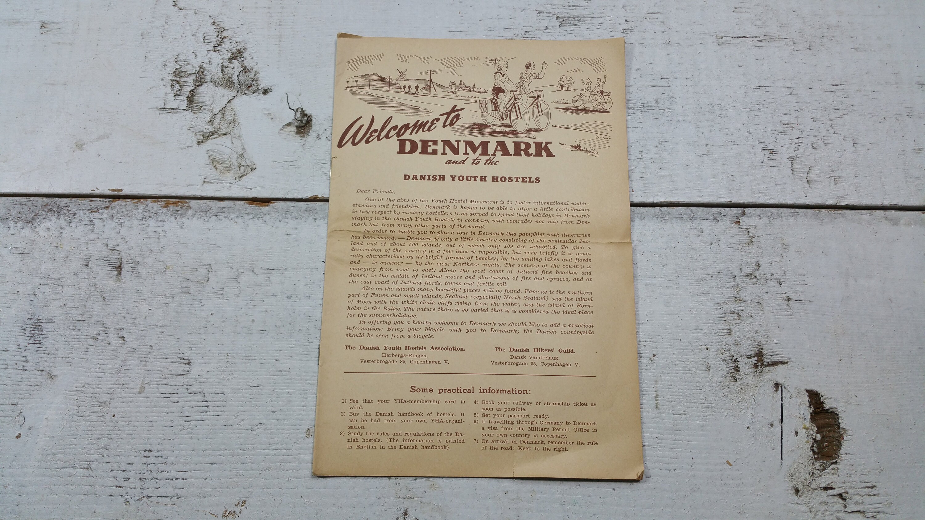 CHOICE Denmark Travel Brochure Maps Vintage Midcentury History ...