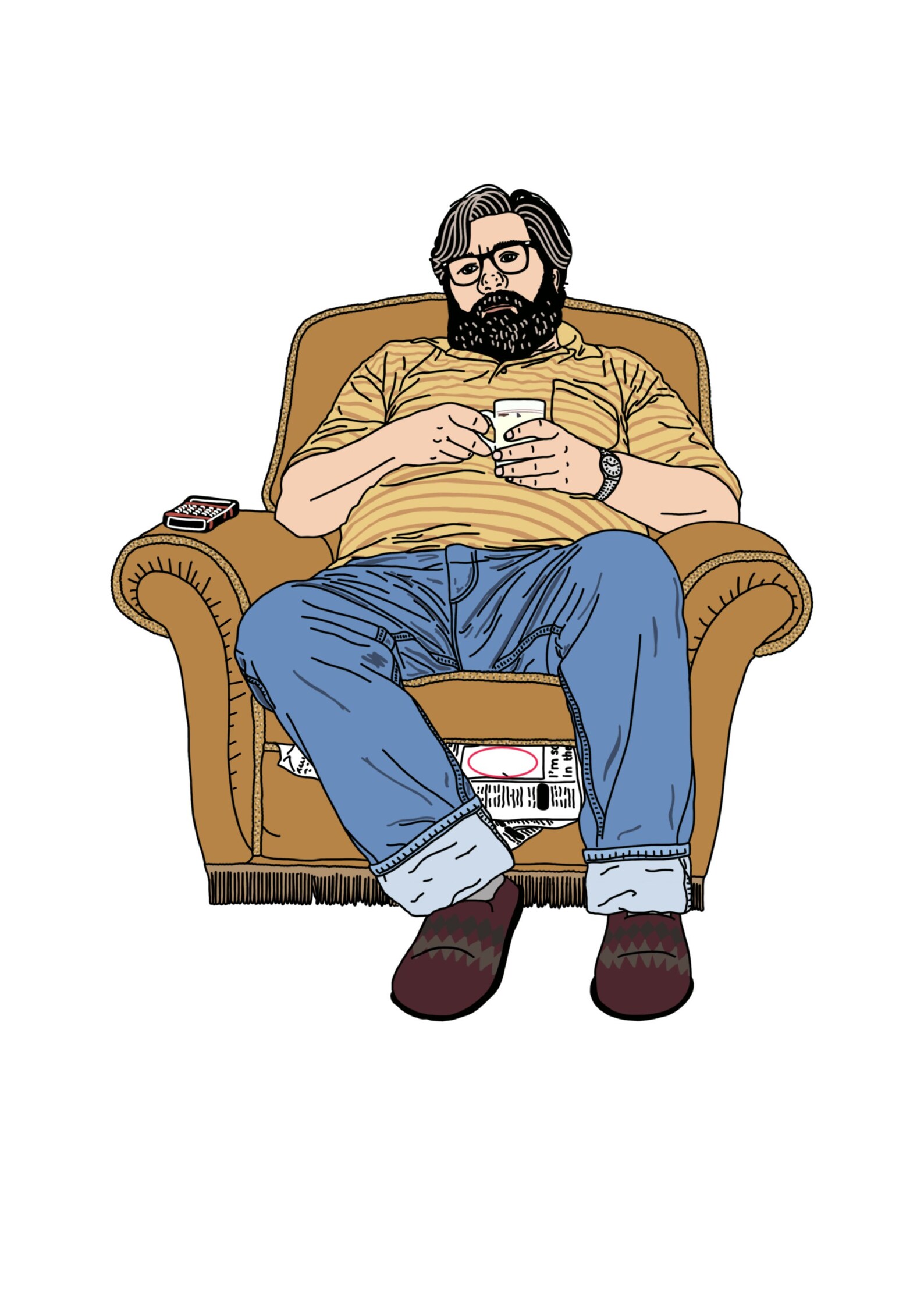 The Royle Family Jim Royle Ricky Tomlinson Caroline Aherne Comedy TV ...