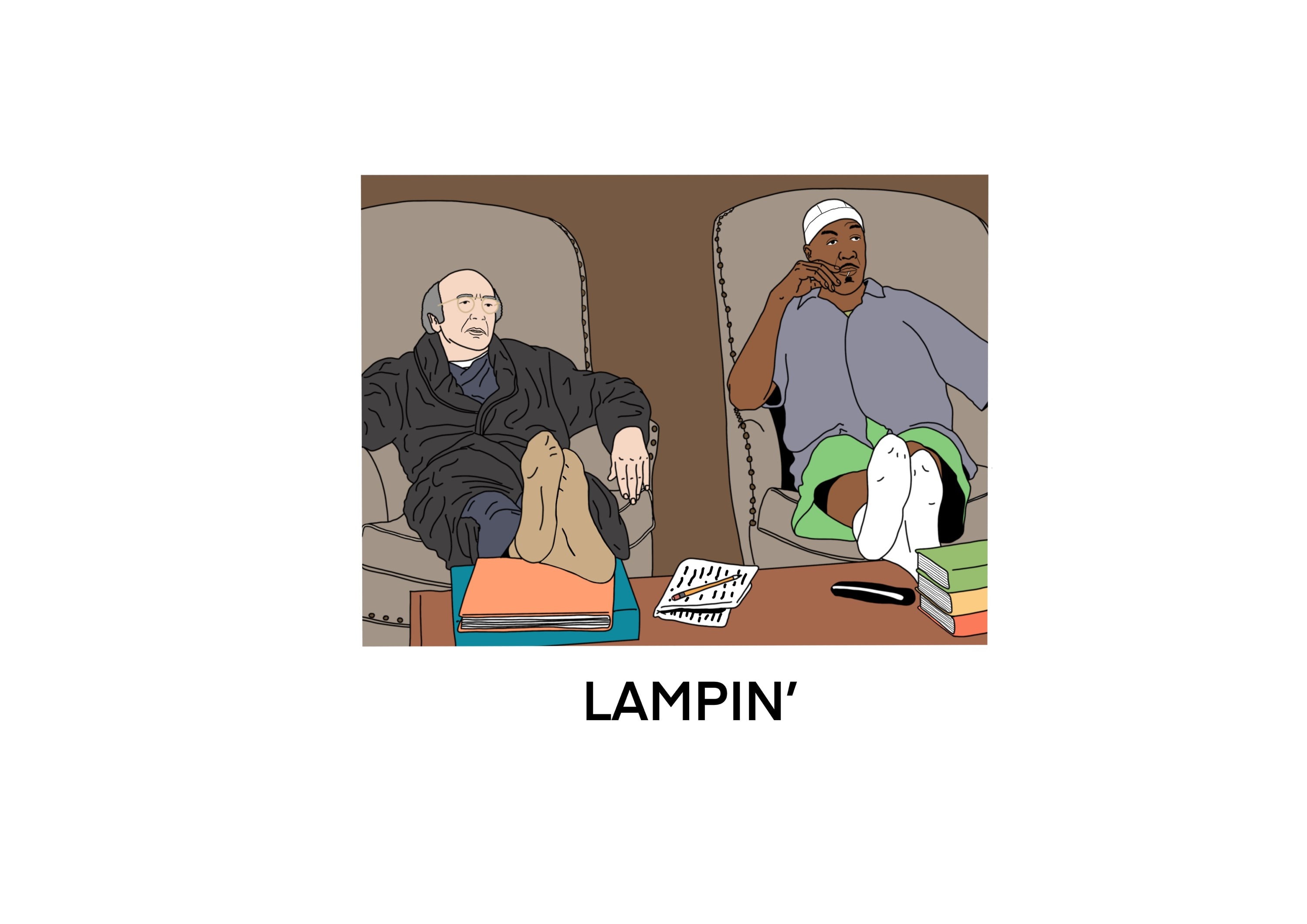 Larry David Curb Your Enthusiasm Lampin’ JB Smoove Leon Black Jerry ...