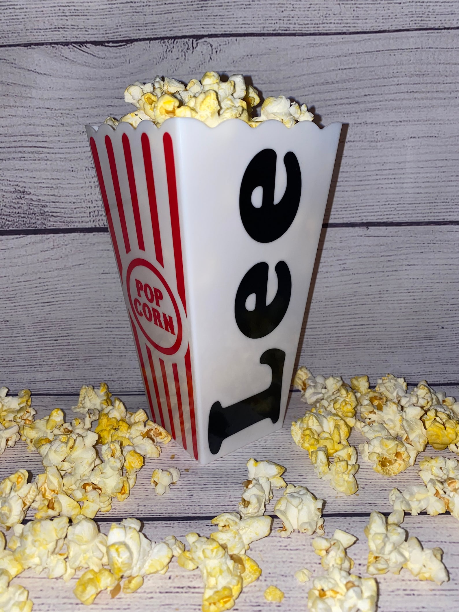 Personalized Popcorn Bucket Movie Night Birthday Party Date | Etsy