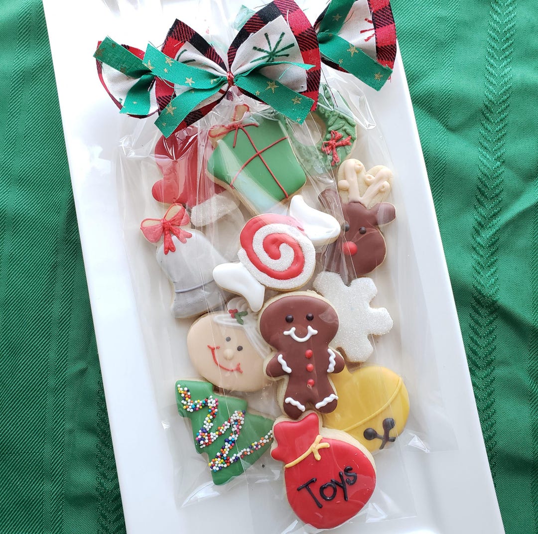 Christmas Cookies, Decorated Mini Christmas Cookies Christmas, Holiday ...