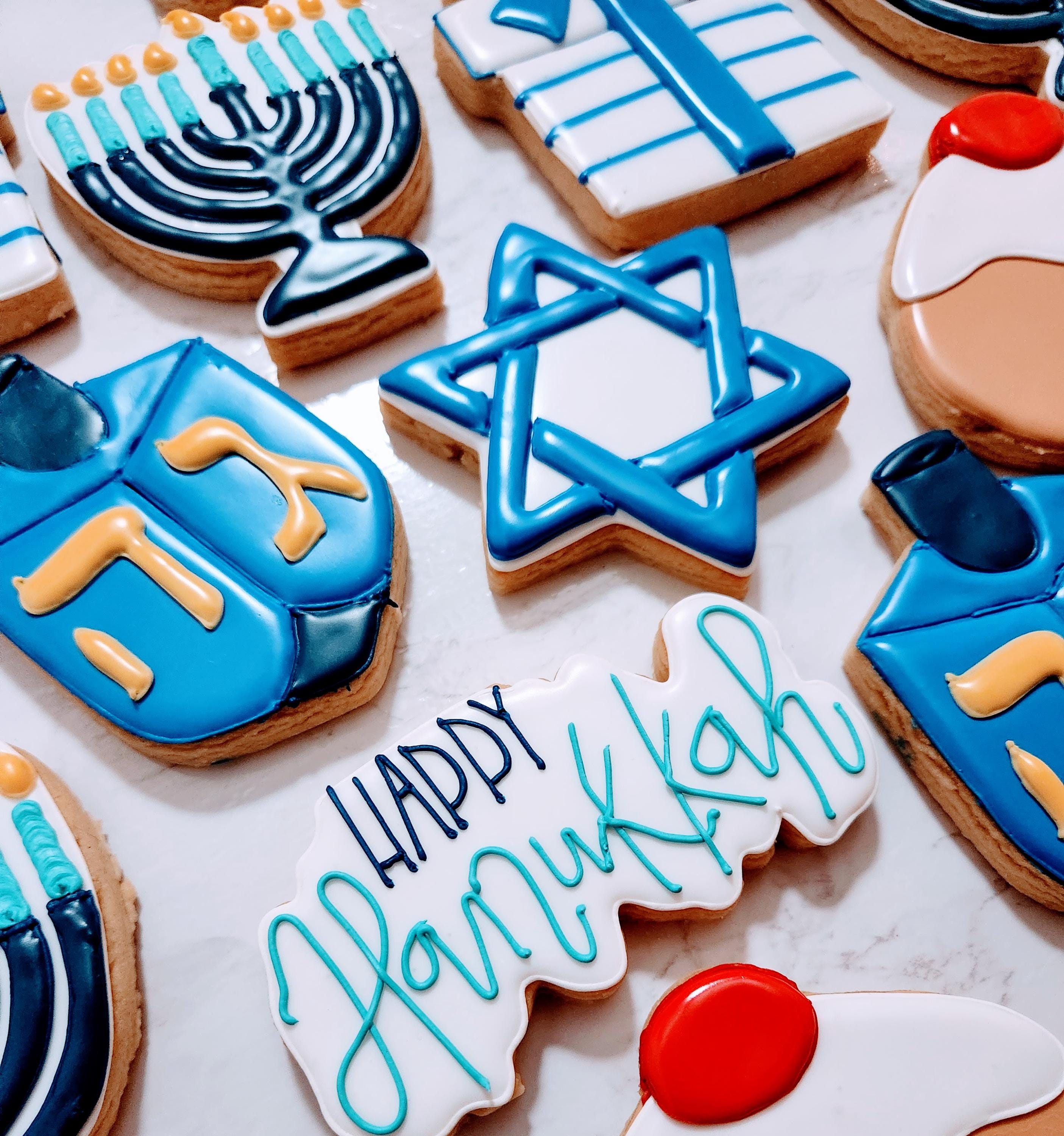 Hanukkah Sugar Cookies. Chanukah Sugar Cookies, Hanukkah Themed Cookies ...