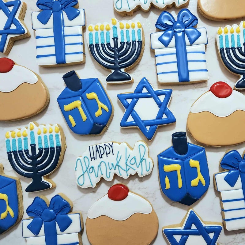 Hanukkah Cookie - Etsy