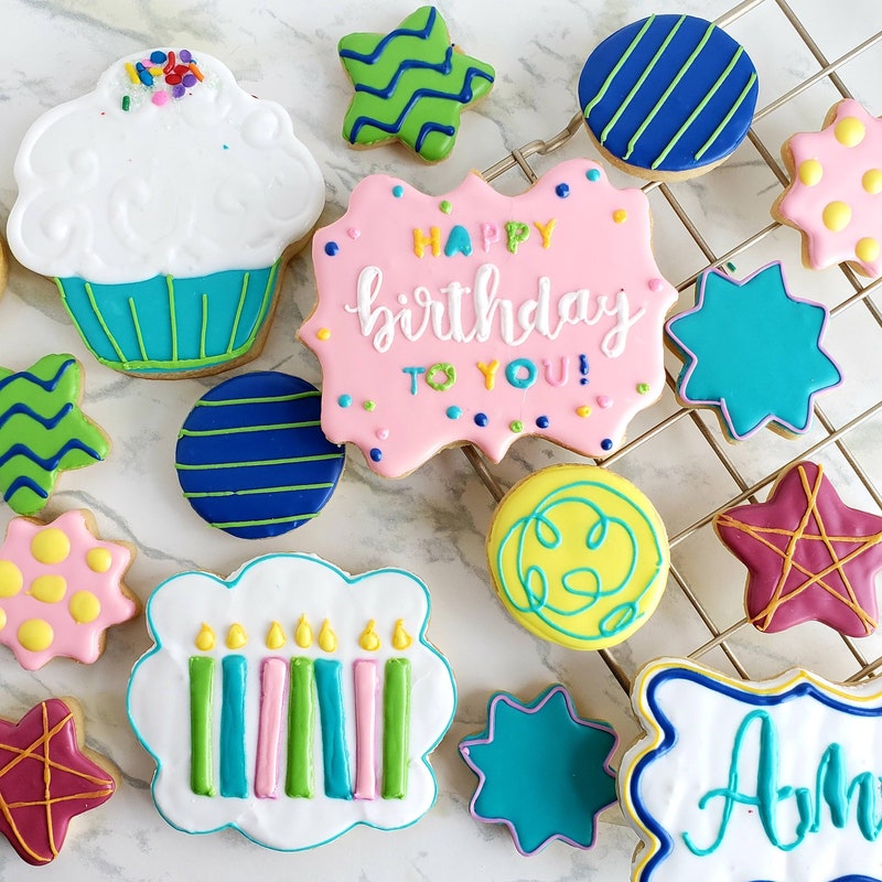 Birthday Cookies - Etsy