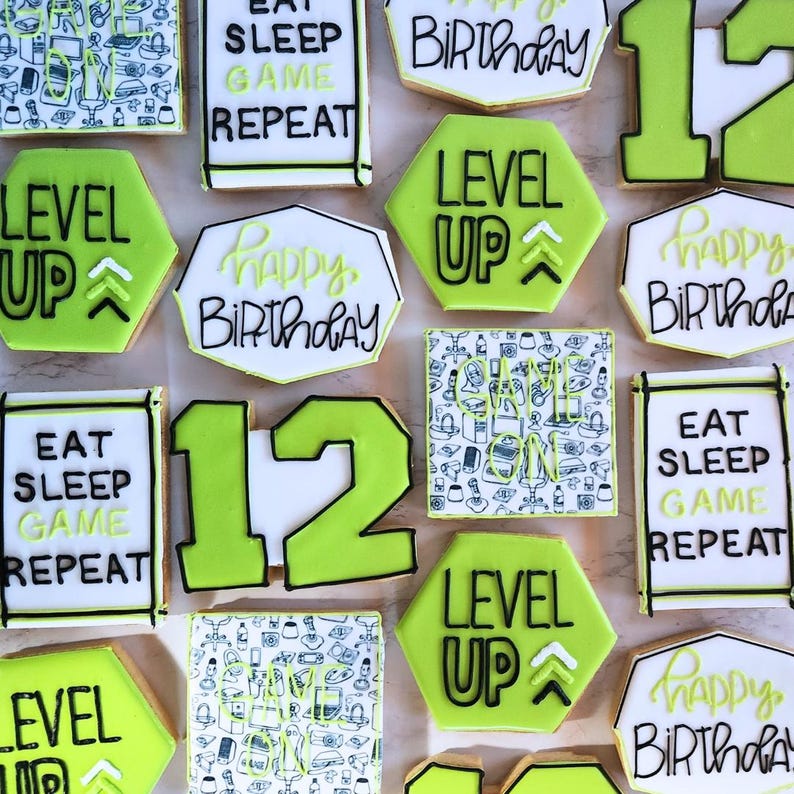 Gamer Sugar Cookies. Gamer Themed Sugar Cookies. Custom Gamer Sugar ...