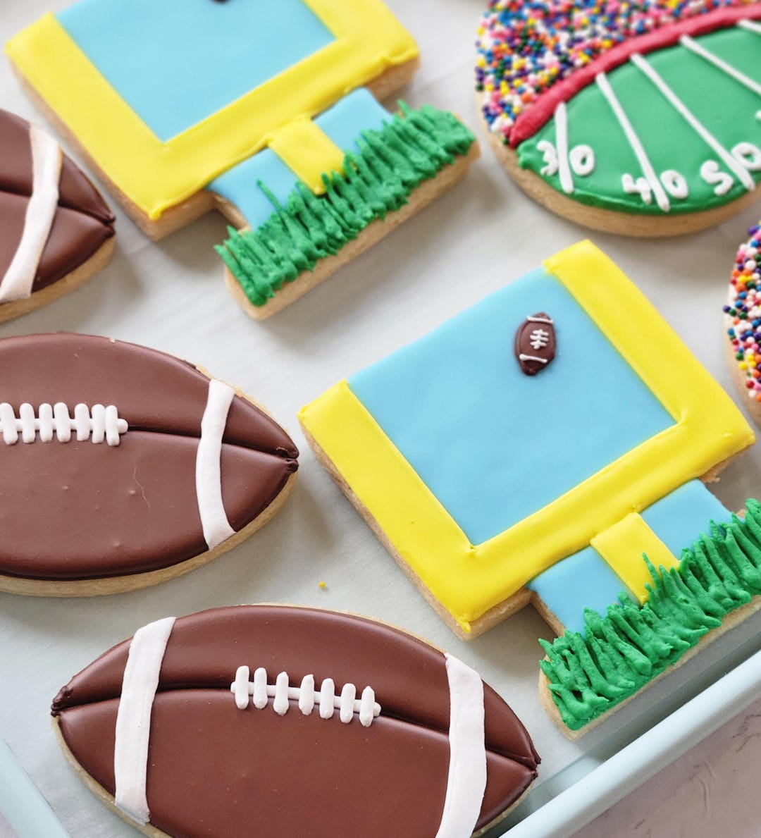 Football Sugar Cookies. Football Themed Sugar Cookies. Custom Football ...