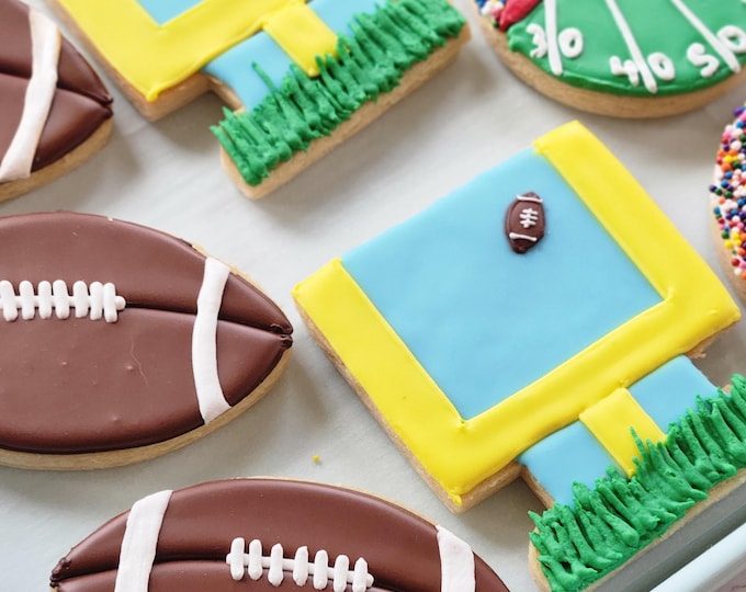 Football Sugar Cookies. Football Themed Sugar Cookies. Custom Football ...