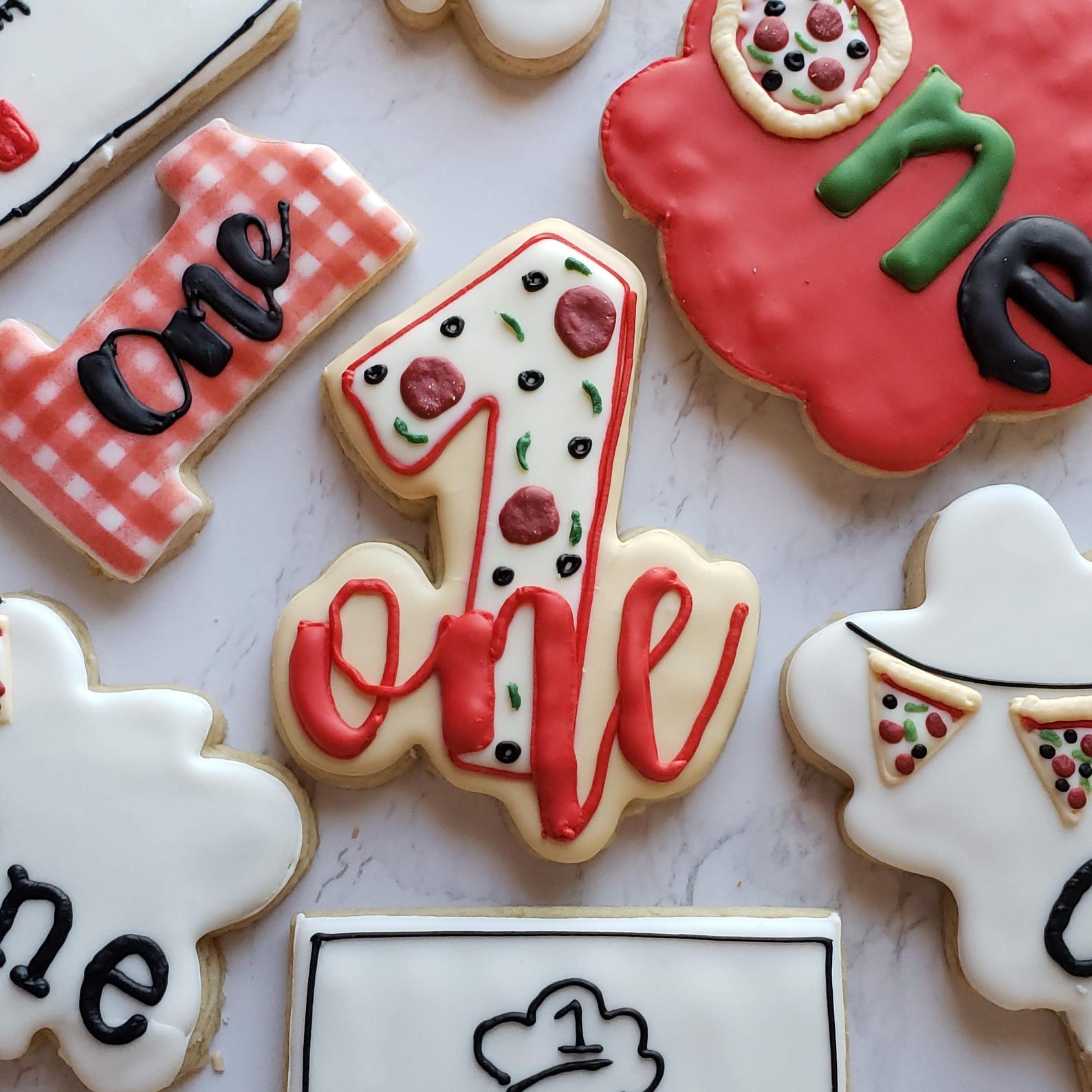 Pizza Sugar Cookies. Pizza Themed Sugar Cookies. Custom Pizza Sugar ...