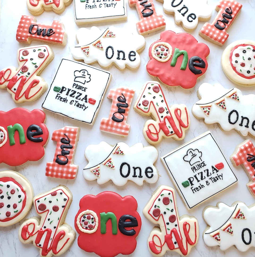 Pizza Sugar Cookies. Pizza Themed Sugar Cookies. Custom Pizza Sugar ...