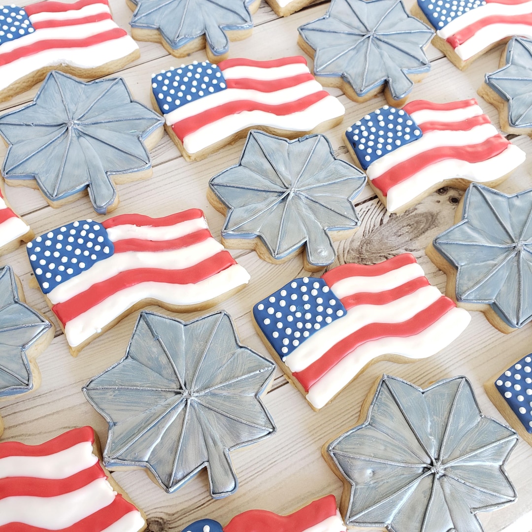Lieutenant Colonel Promotion Sugar Cookies, Silver Oakleaf Cluster ...
