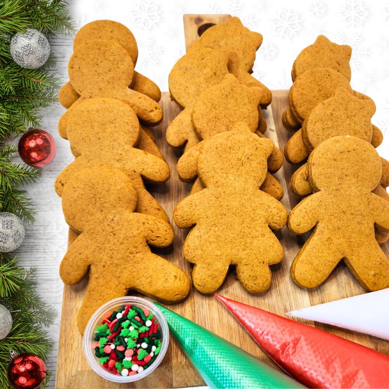 Gingerbread Man Decorating Kit - Etsy