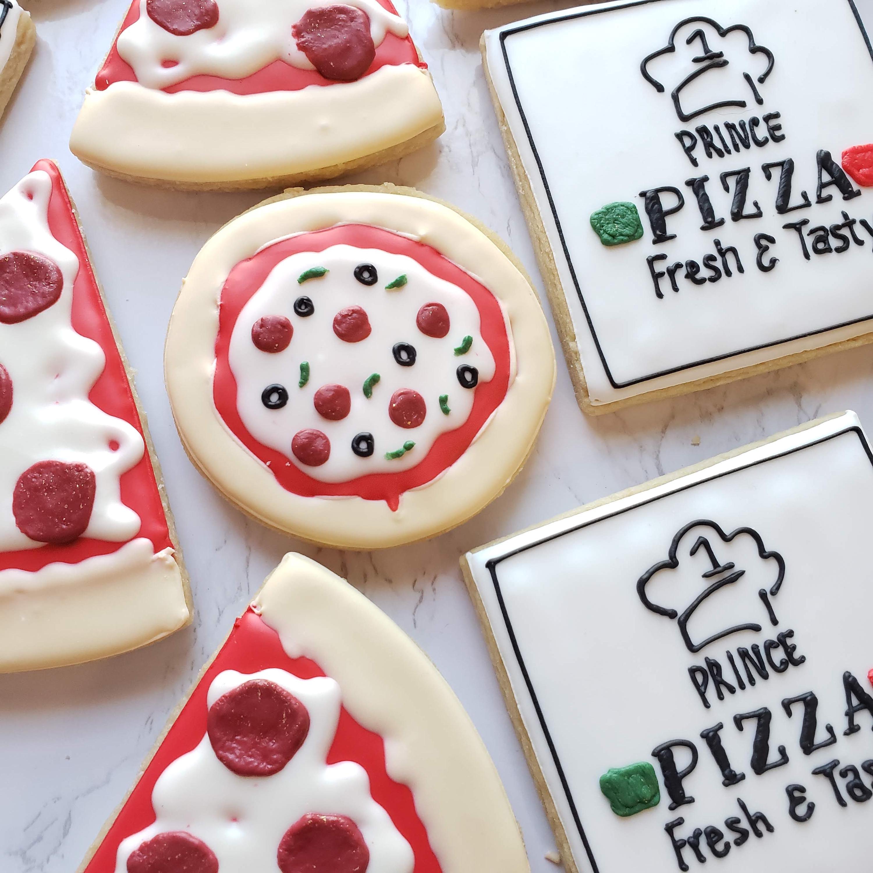 Pizza Sugar Cookies. Pizza Themed Sugar Cookies. Custom Pizza Sugar ...