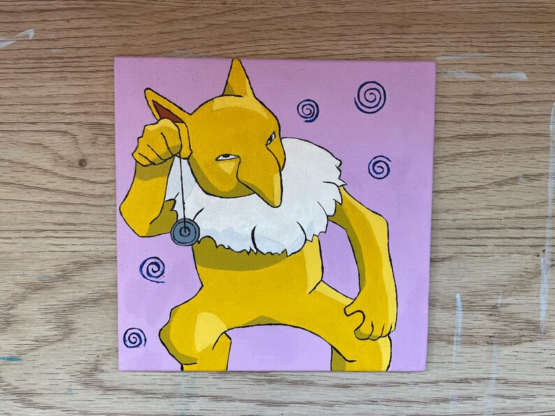 Hypno Pokemon 6x6 Acrylic Painting - Etsy