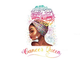 Cancer Queen Svg - Etsy