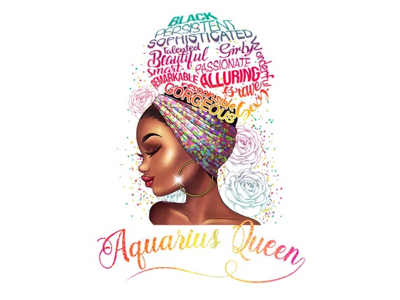 Aquarius Queen SVG Premium Aquarius PNG Designs Aquarius - Etsy