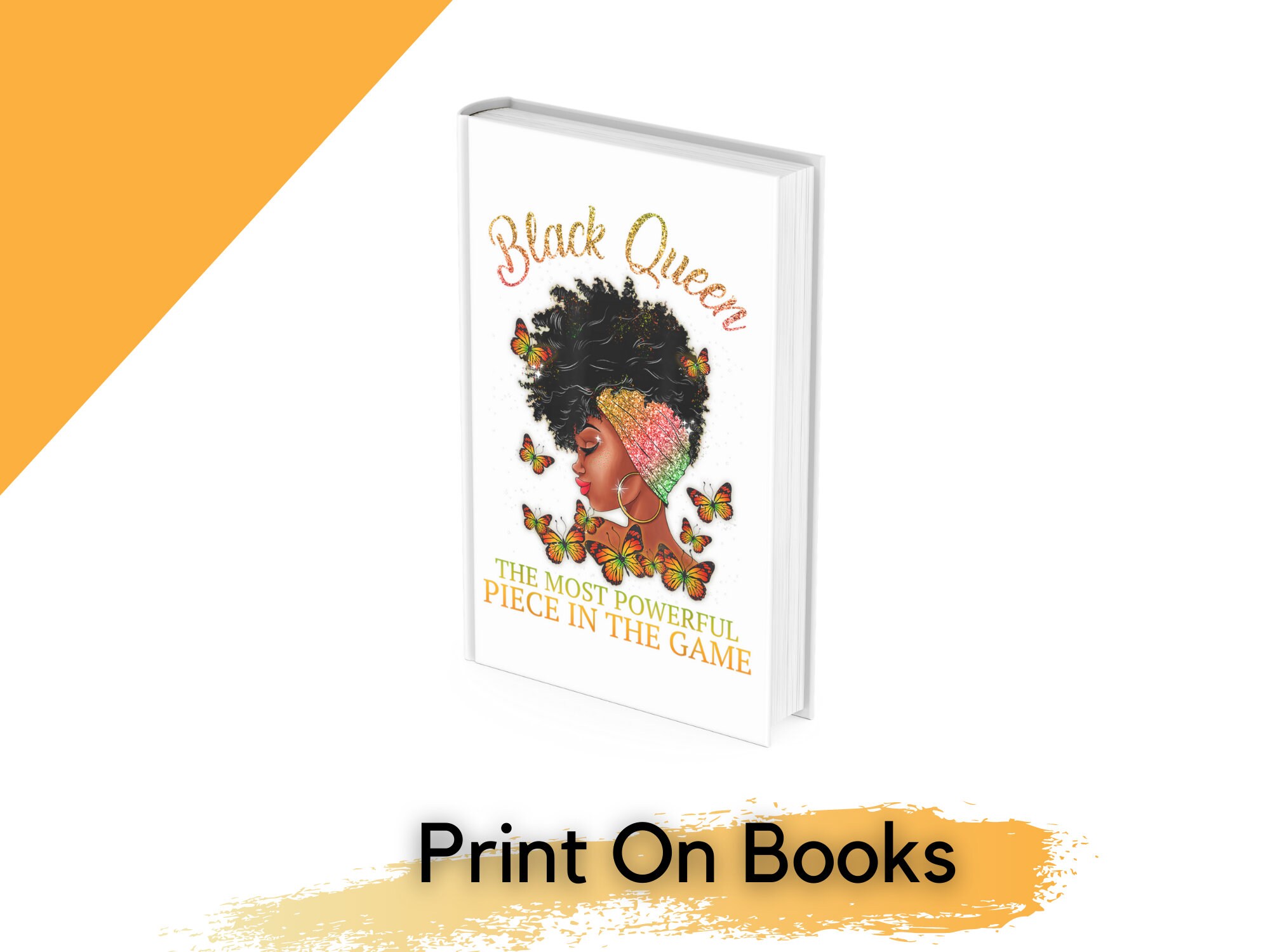 Ultra High Quality Gold Black Queen Printable PNG Afro - Etsy