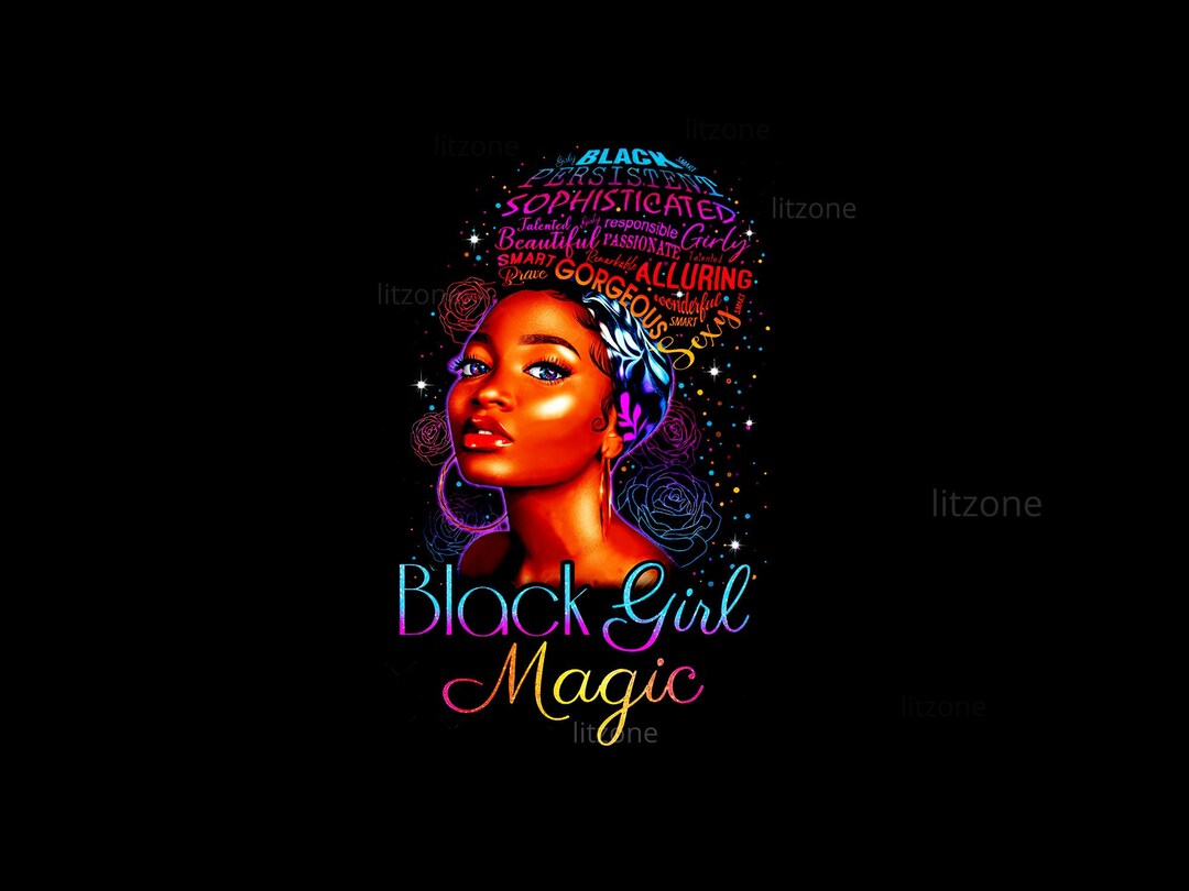 Black Girl Magic PNG Afro Girl Magic PNG - Etsy