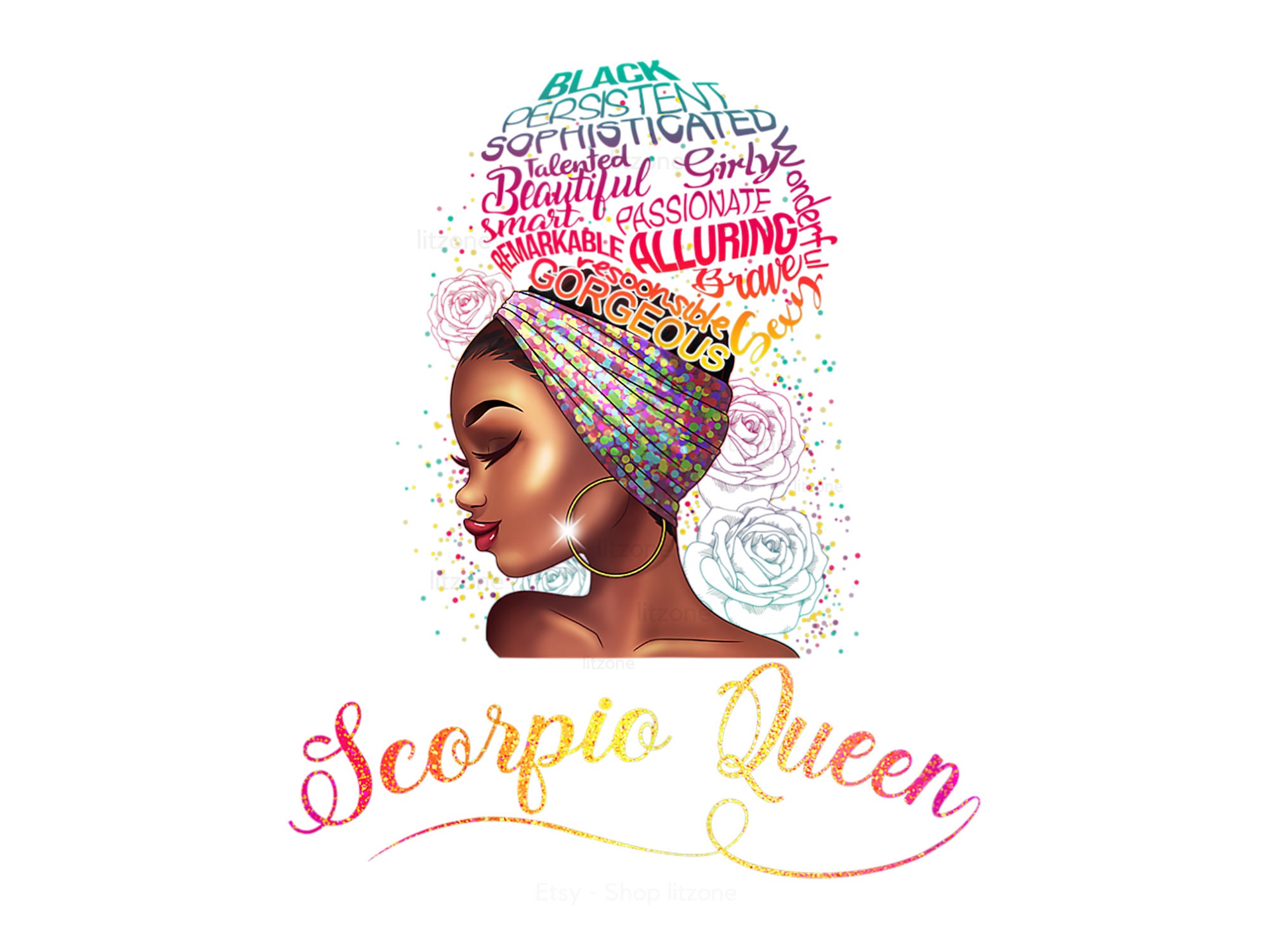 Scorpio Queen Black Queen Art Scorpio Queen PNG SVG - Etsy