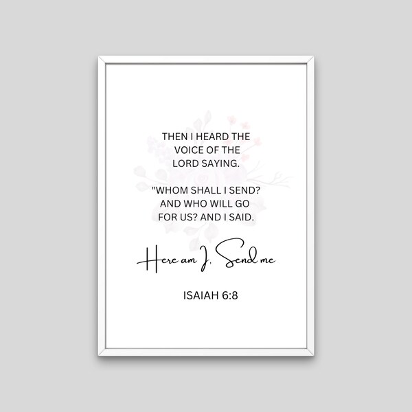 Here I Am Lord - Etsy