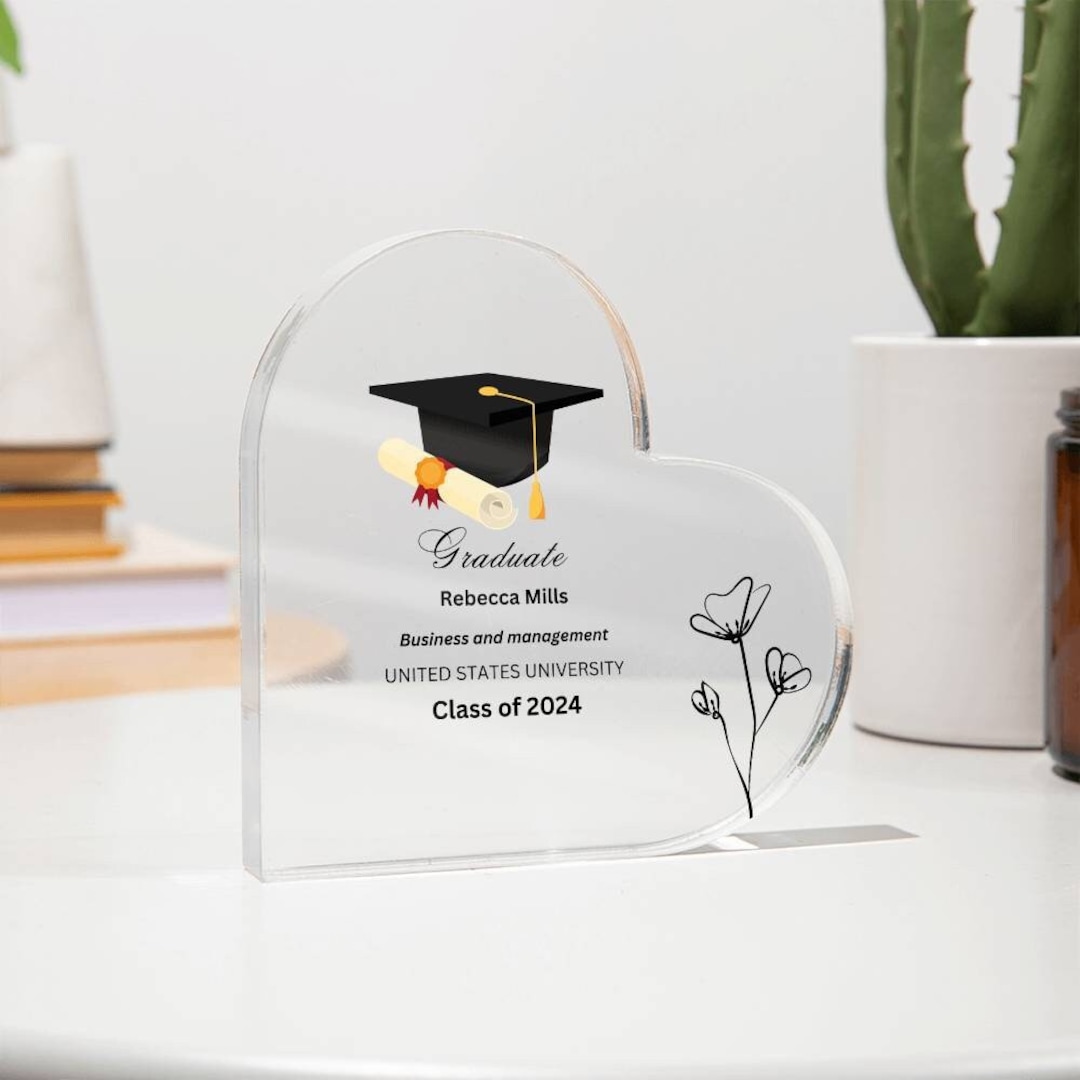 Crochet Graduation Gift , Graduation Plaque Graduation Gift for Her ...