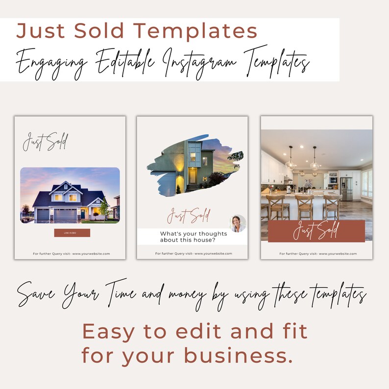 100 Editable Instagram Posts for Realtors Real Estate Agent - Etsy