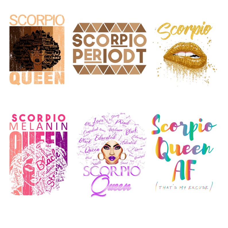 Bundle Scorpio Queen SVG Black Queen Art 55 Premium - Etsy
