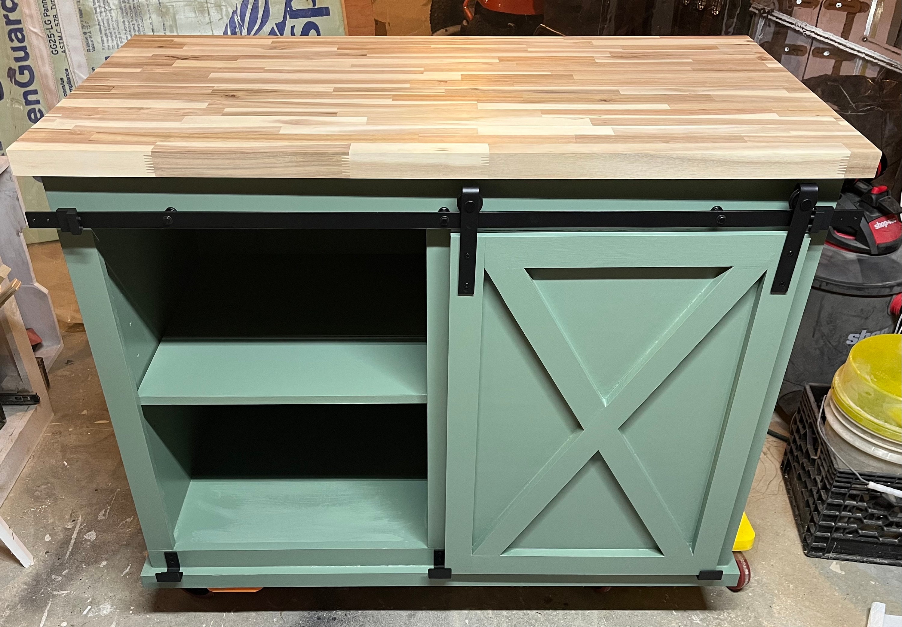Coffee Bar / Kitchen Island / Trash Bin Cabinet - Etsy