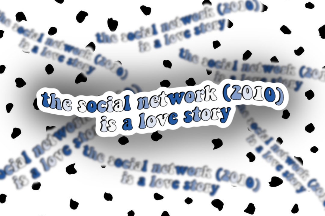 The Social Network Inspired Sticker || Laptop Stickers || Die-cut ...