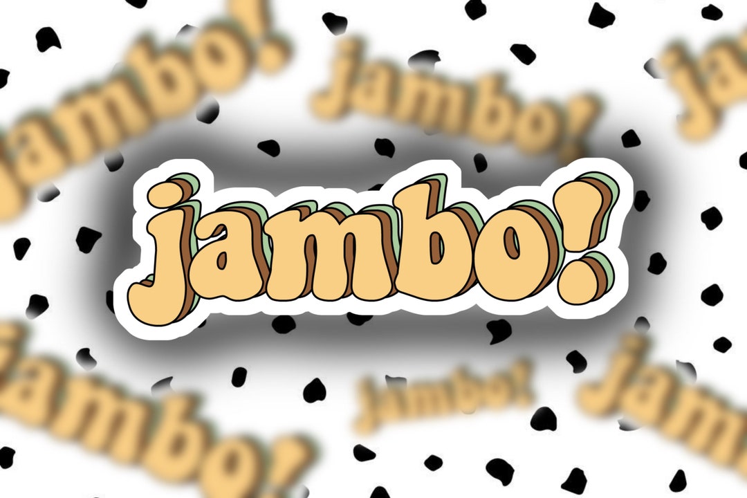 Jambo Sticker Disney Animal Kingdom Sticker Laptop - Etsy
