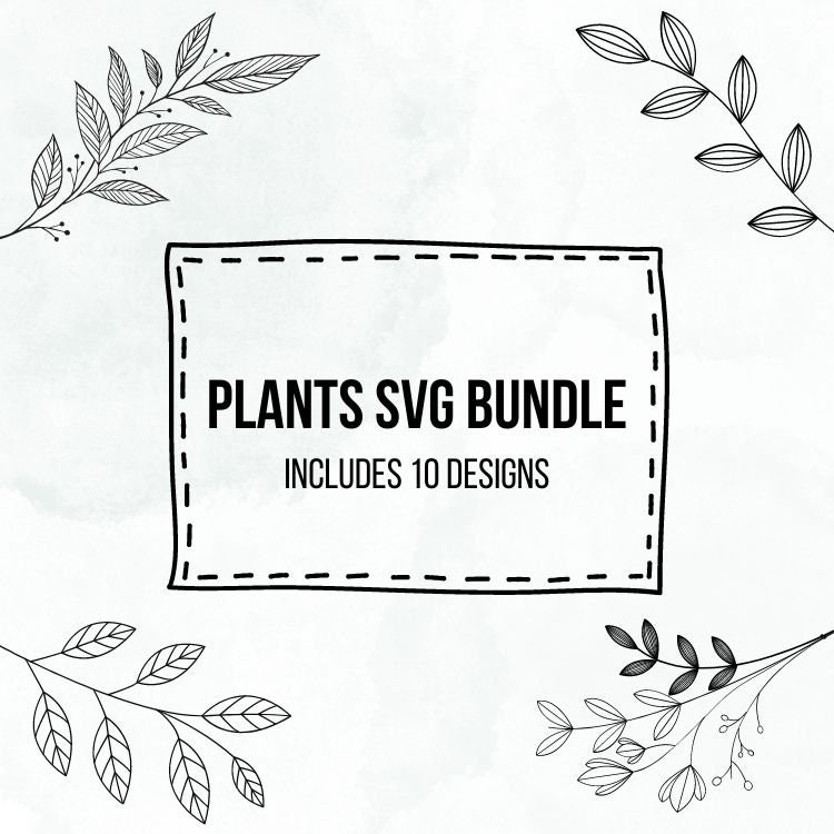 Botanical SVG Bundle, Plants SVG, Plant Lover Svg, Botanical Leaves ...