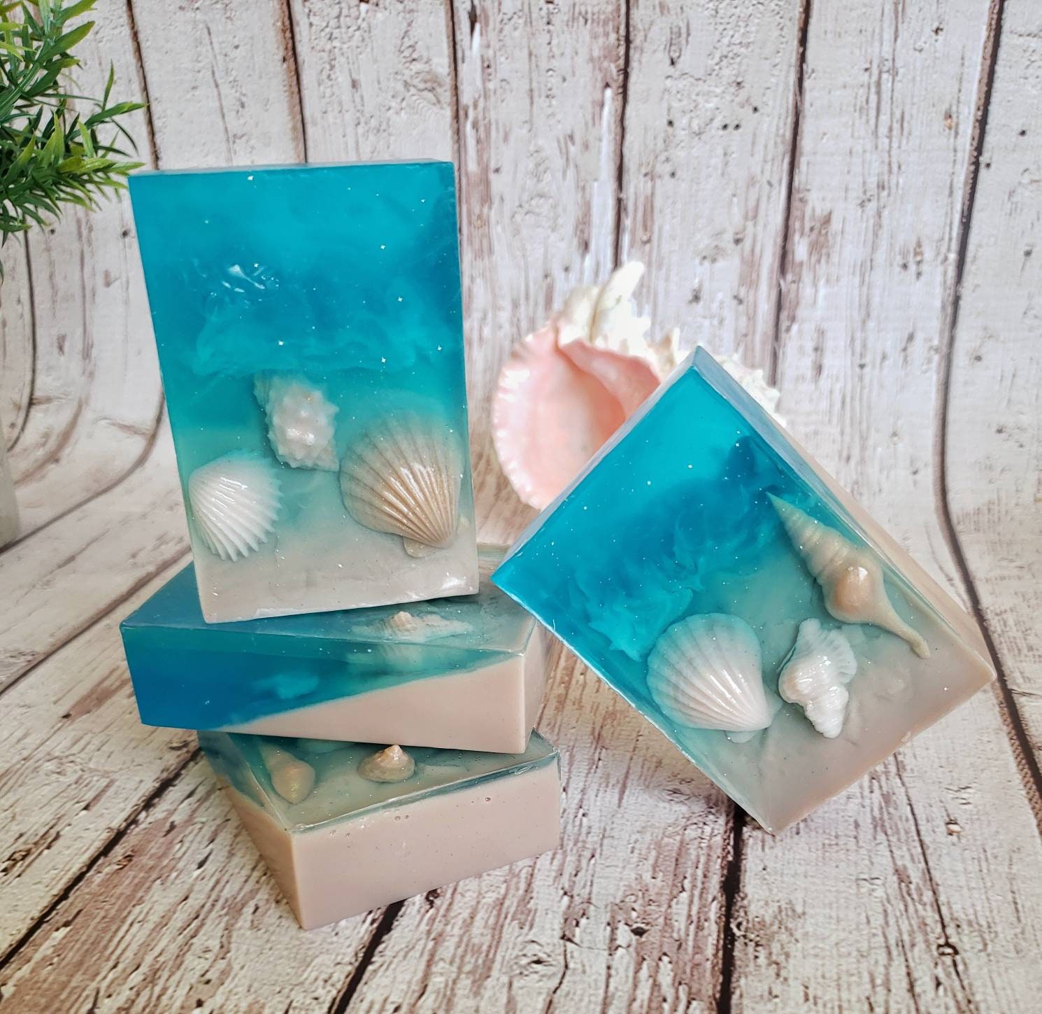 Ocean Soap Beach Soap Seashell Soap Handmade Glycerin Soap Etsy