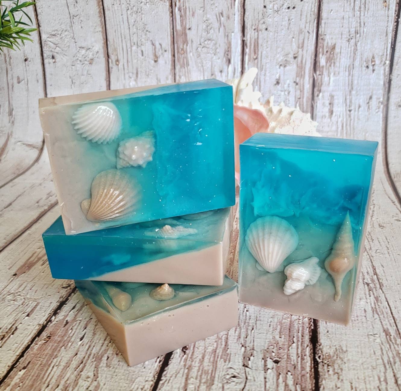 Ocean Soap Beach Soap Seashell Soap Handmade Glycerin Soap Etsy