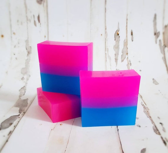 Bisexual Pride Soap Handmade Glycerin Soap LGBTQ Pride Soap | Etsy