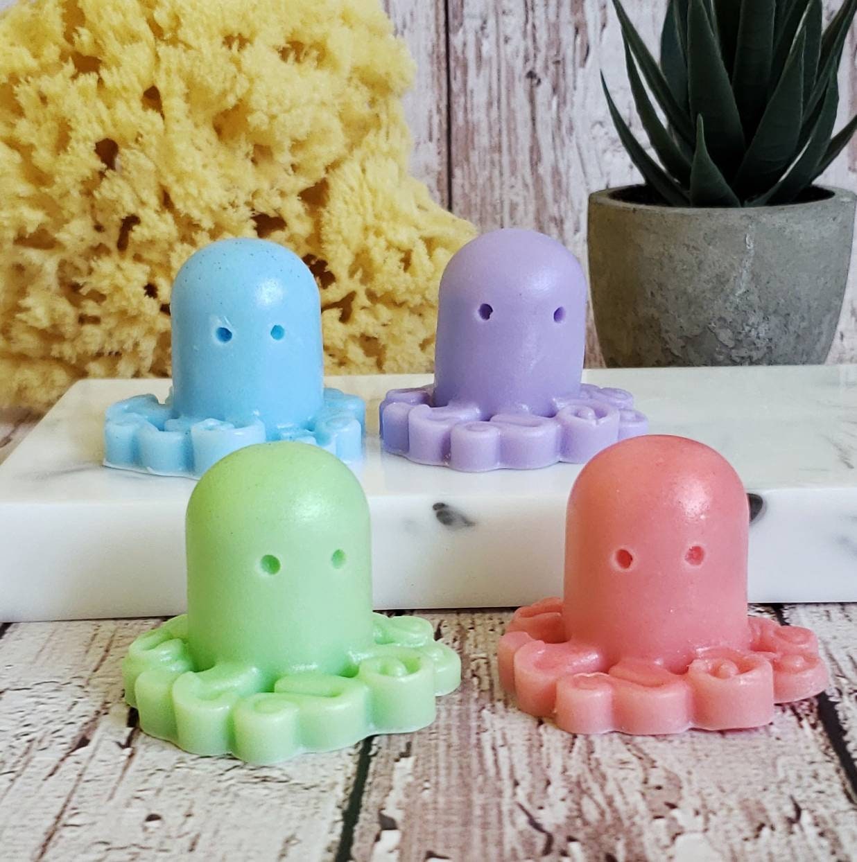 Octopus Soap Set of 4 Soaps Animal Shaped Soap For Kids | Etsy